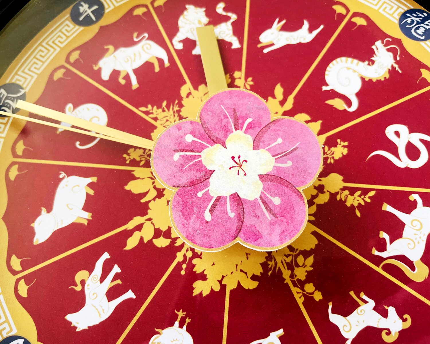 Chinese Zodiac Clock Lunar New Year Art Year of the Ox | Etsy