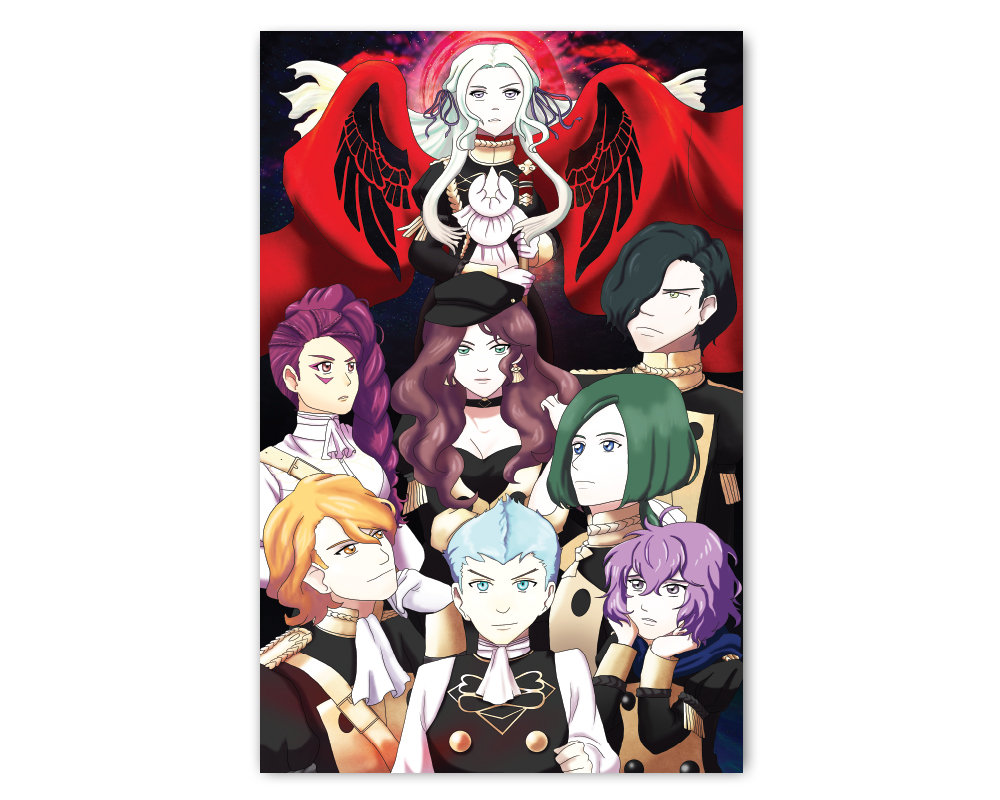 Fire Emblem Three Houses Art Print Set Three Houses Fire | Etsy