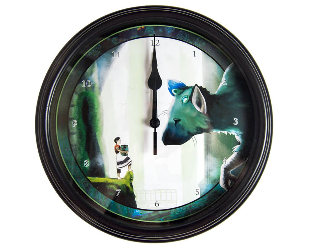 Last Guardian Clock - Trico - Video Game Decor - Gamer Gift - Game Room ...