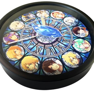 Final Fantasy Clock, Hero of Light, Cloud Strife, Squall Leonhart ...