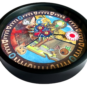 Majora's Mask Clock - Legend of Zelda - Video Game Decor - Clocktown ...