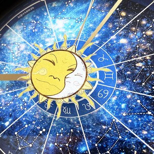 Astrology Clock - Zodiac Clock - Constellation Art - Zodiac Gift ...