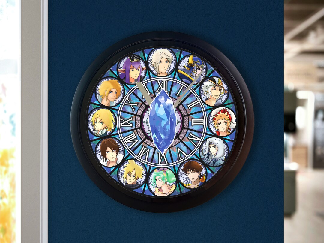 Final Fantasy Clock, Hero of Light, Cloud Strife, Squall Leonhart ...