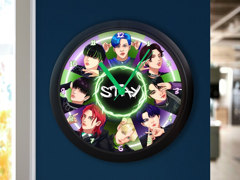 Stray Kids - Wall Clock - Kpop Fanart - Stay Gift - Etsy