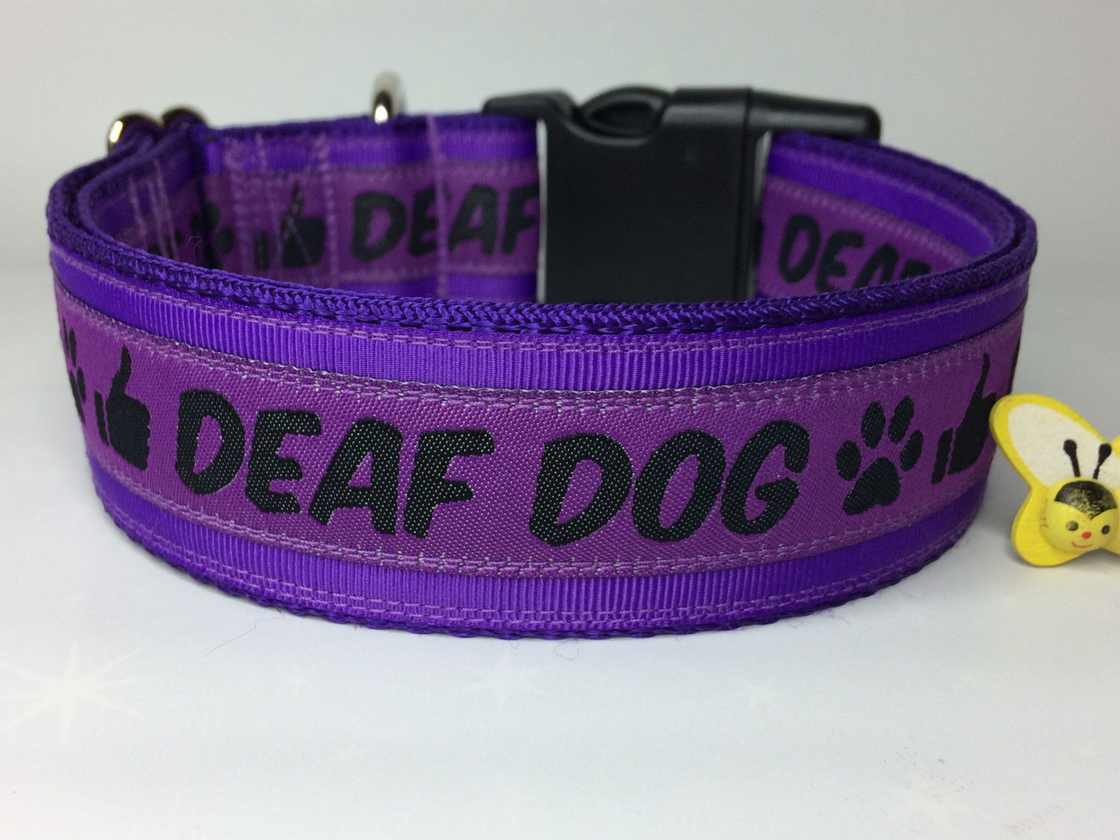 Purple Deaf Dog Collar Clip Style Purple Small Medium | Etsy