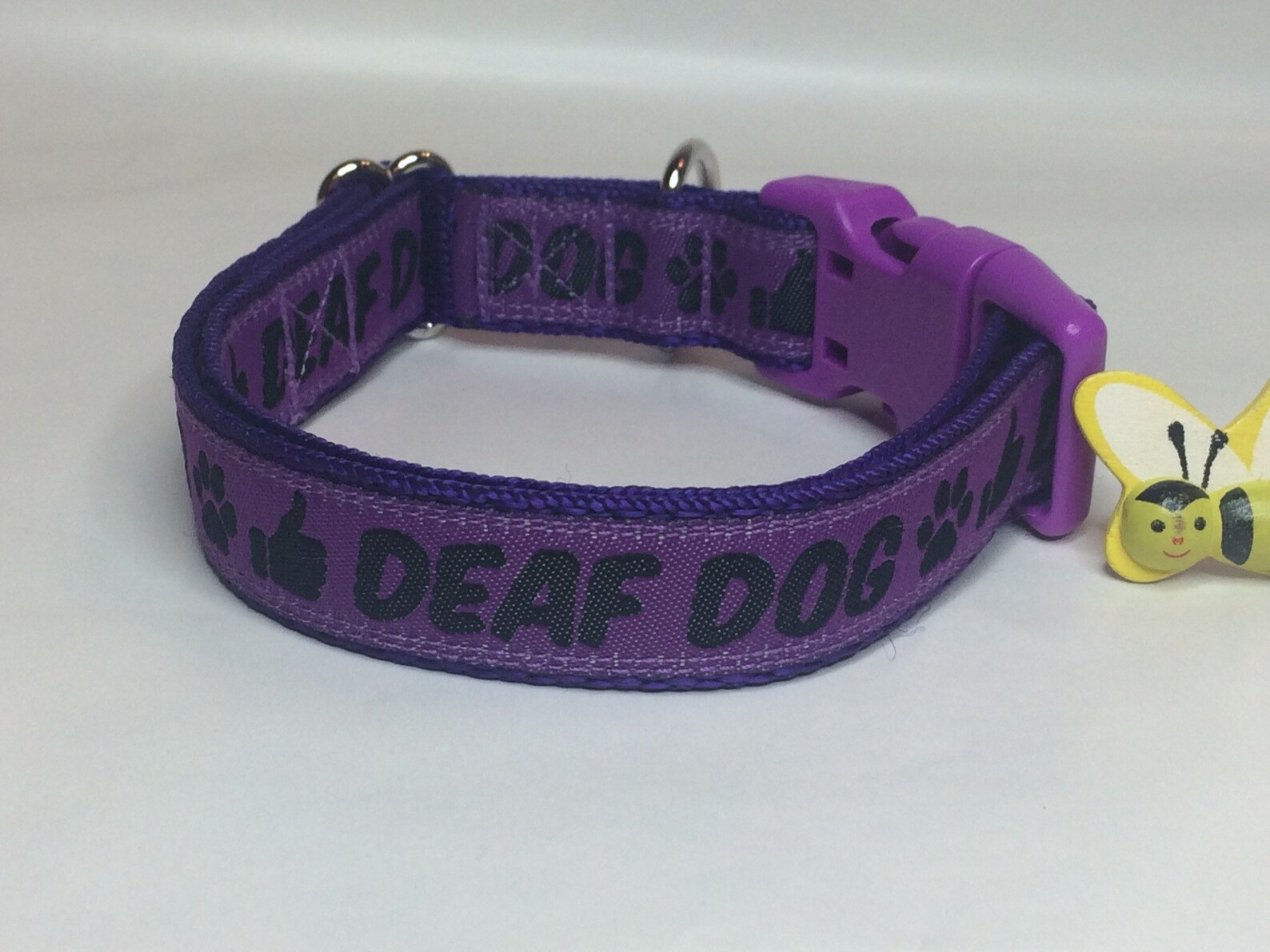 Purple Deaf Dog Collar Clip Style Purple Small Medium | Etsy