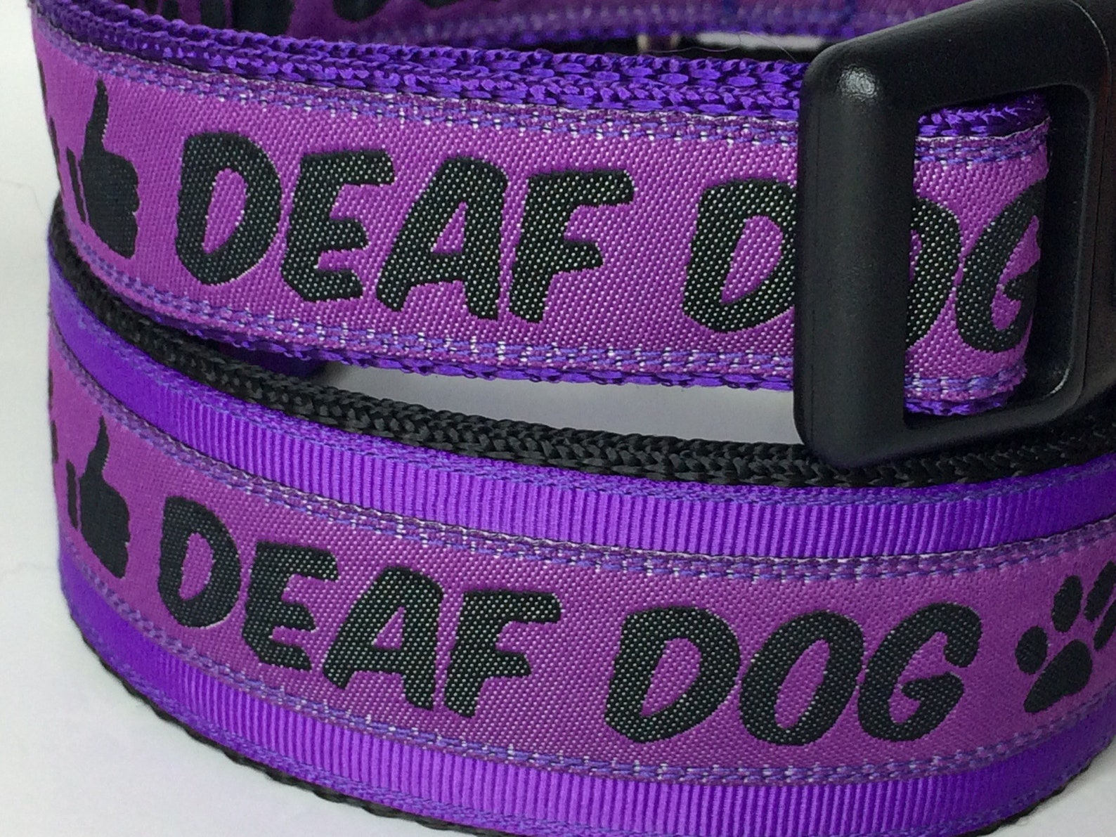 Purple Deaf Dog Collar Clip Style Purple Small Medium - Etsy