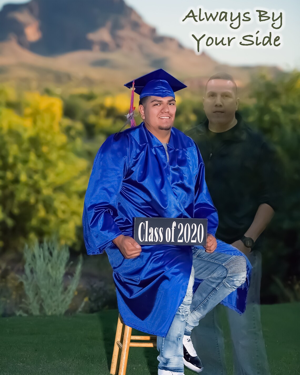 Add a Deceased Loved One to a Graduation Photo Departed Family - Etsy