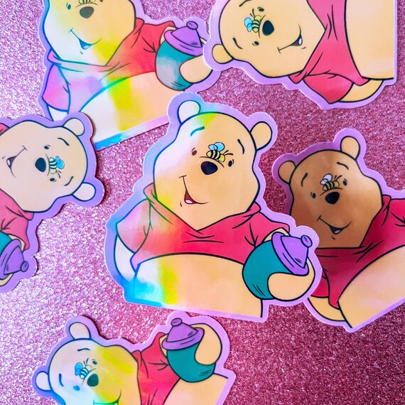 Winnie the Pooh Sticker Pooh Bear Sticker Disney Stickers | Etsy