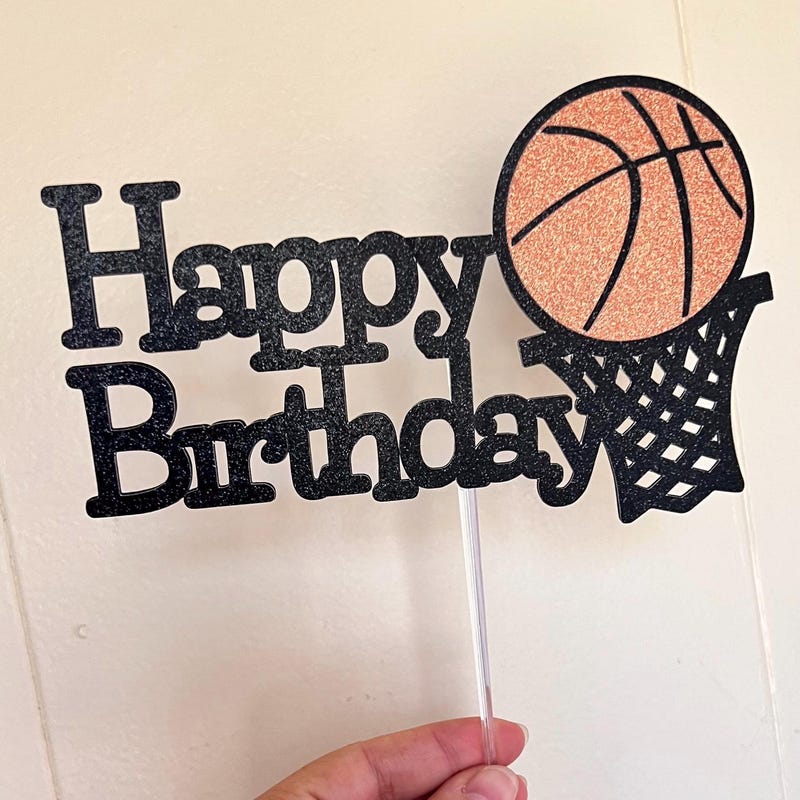 Basketball Cake Topper - Etsy