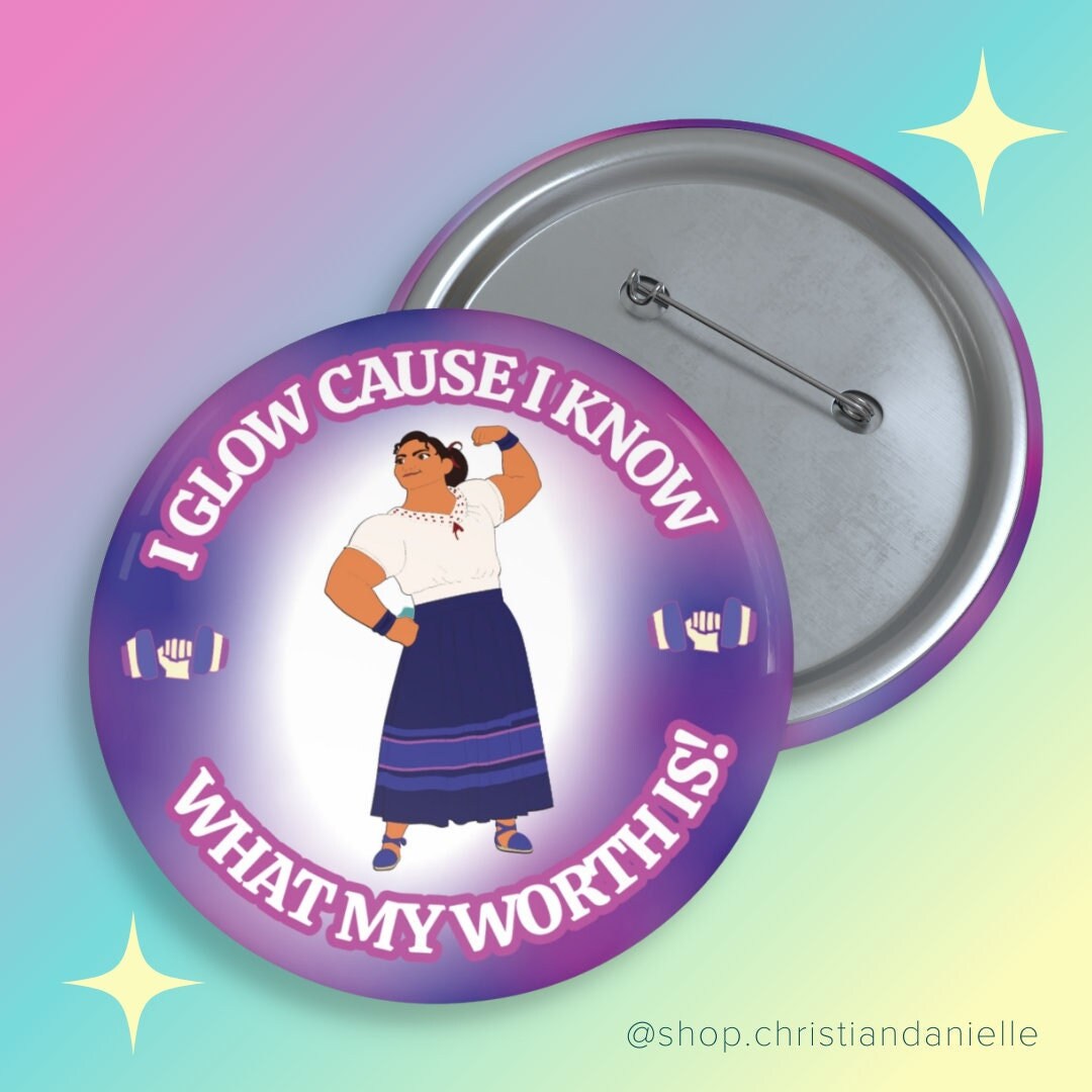 Encanto Luisa Button, Encanto Buttons, 3 Inch Buttons, Disney Buttons ...