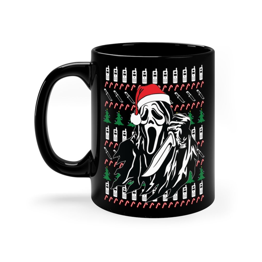 Scream Ghost Face Holiday Mug Scream Movie Ghostface - Etsy
