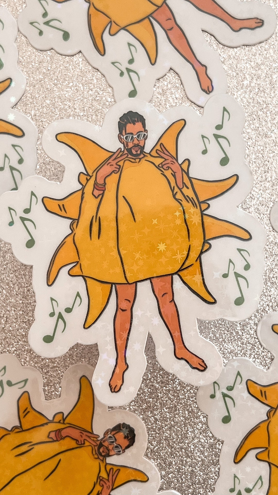 Neverita Bad Bunny Sticker | Bad Bunny Sun Sticker | Neverita Sol ...