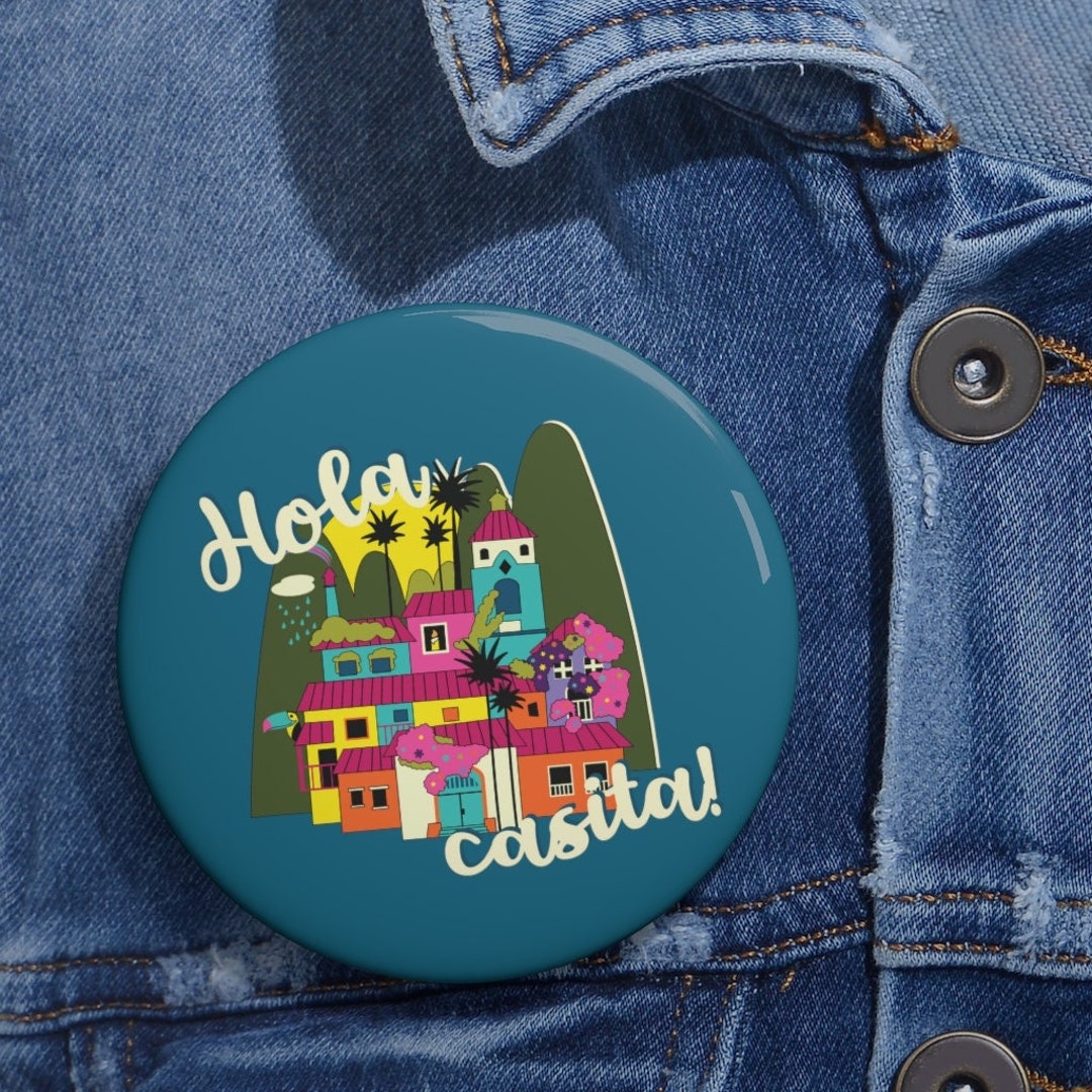 Hola Casita Button Encanto House Button Disney Buttons Encanto Familia ...