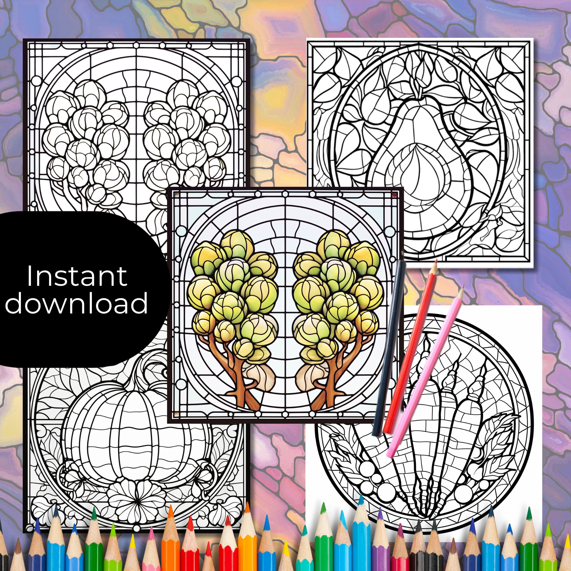 Nutrition Coloring Book Digital Download - Etsy