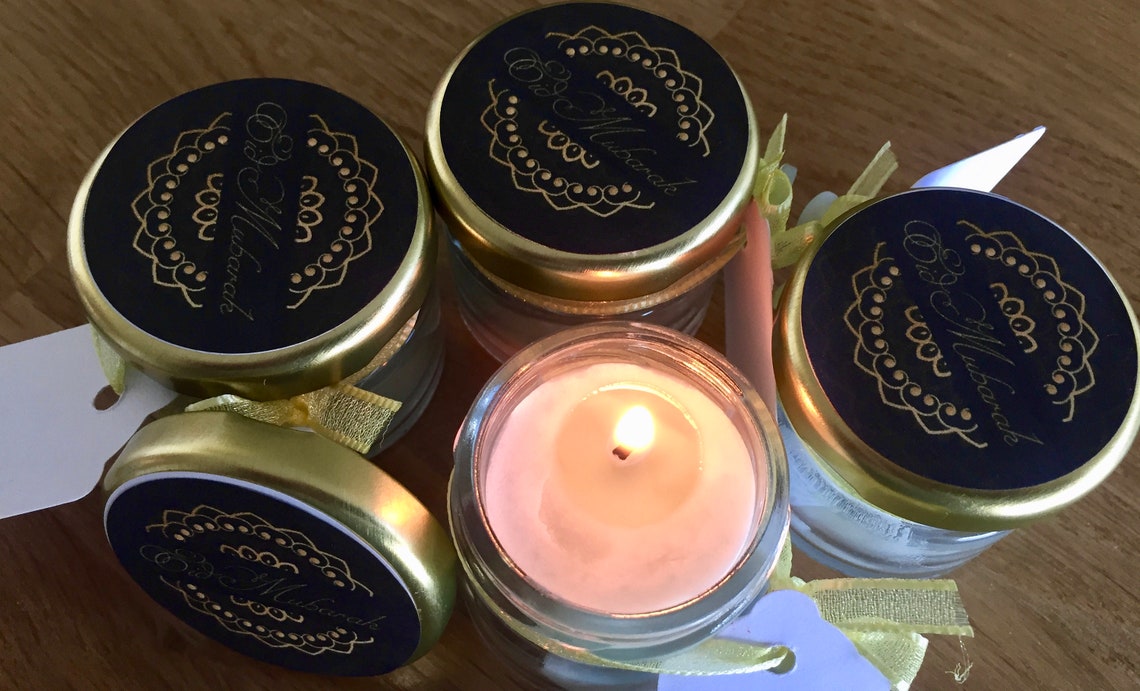 15 Eid Mini Candles for Eid Eid Mubarak Gift Eid Favours - Etsy UK