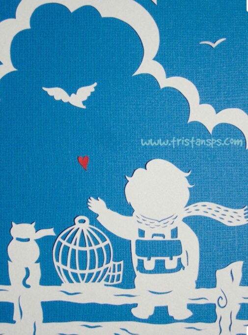 Digital Papercut Templates, Easy DIY, PDF, Goodbye Girl Boy - Etsy