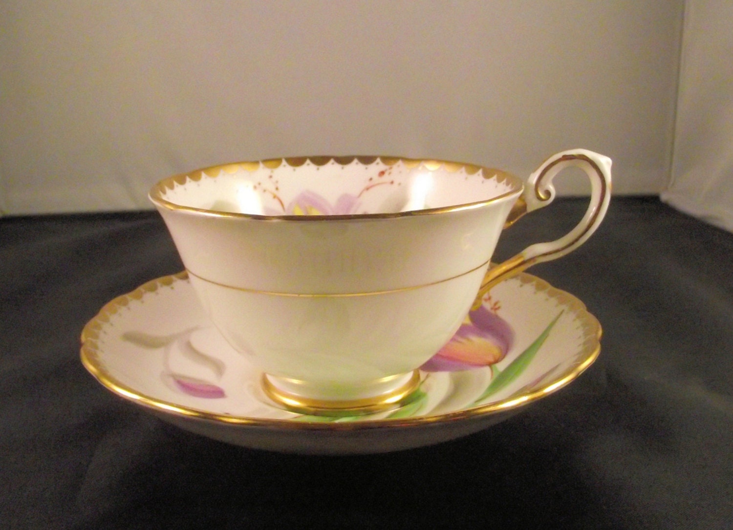 Vintage Tuscan Bone China Floral Pattern C9028 Cup and Saucer - Etsy UK
