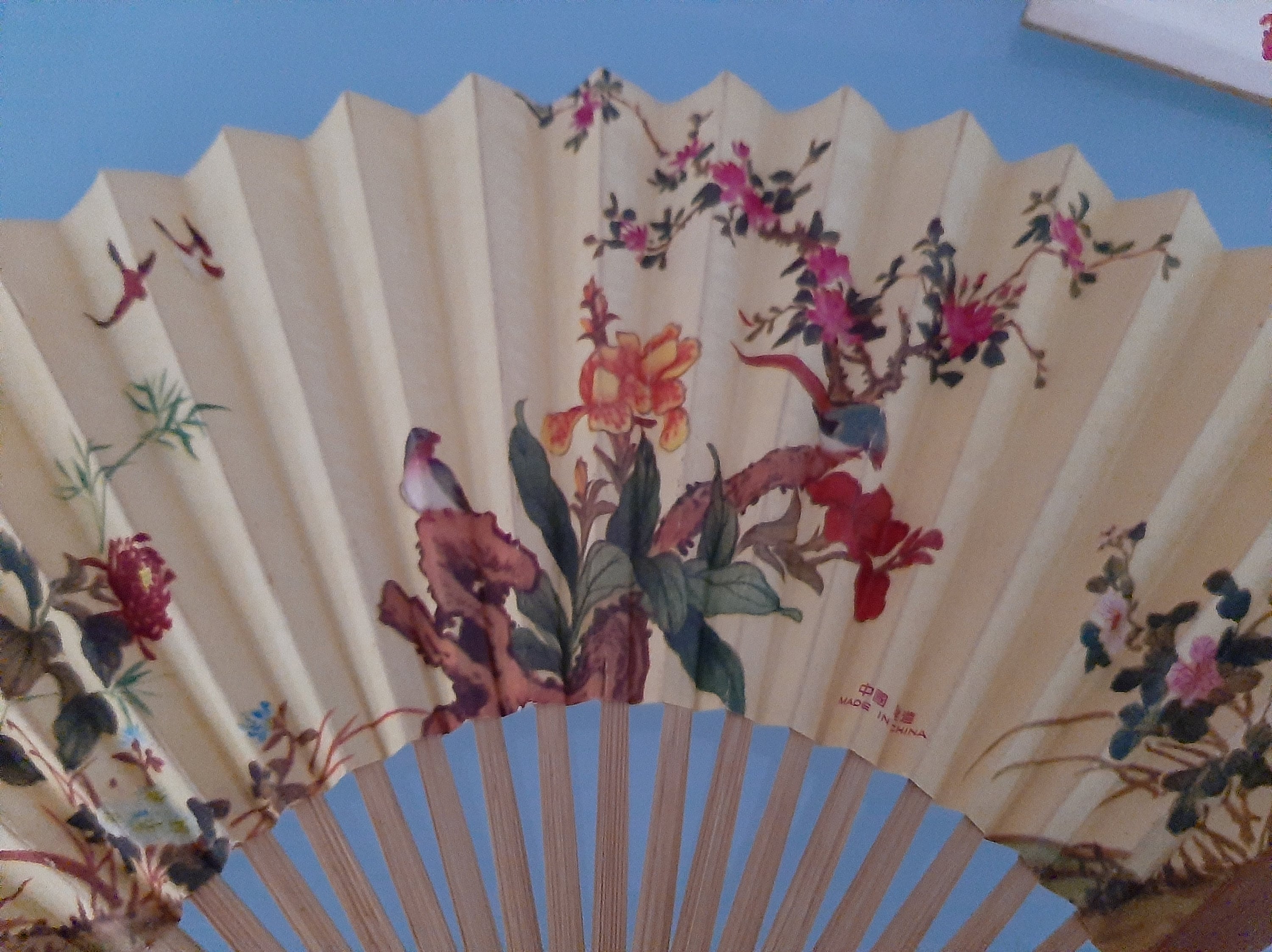 Vintage Chinese Art Deco Folding Fans - Etsy