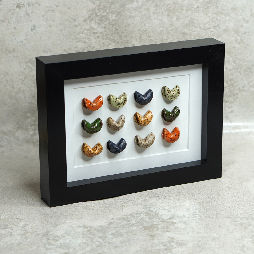 Handmade Ceramic Fortune Cookie Inside Picture Frame - Personalized ...