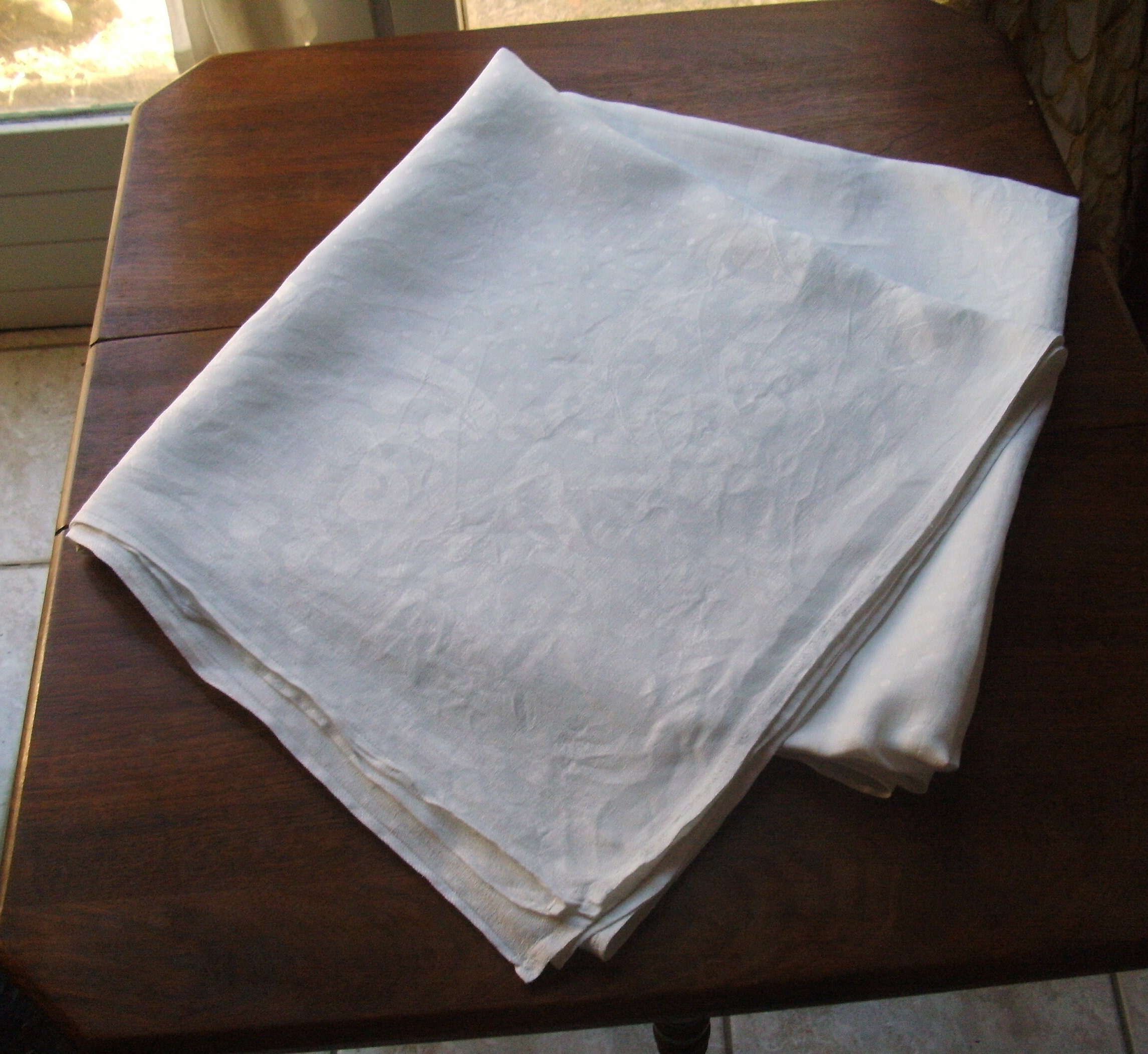 1920s/30s Lovely, Large Original,antique, Quality LINEN DAMASK ...