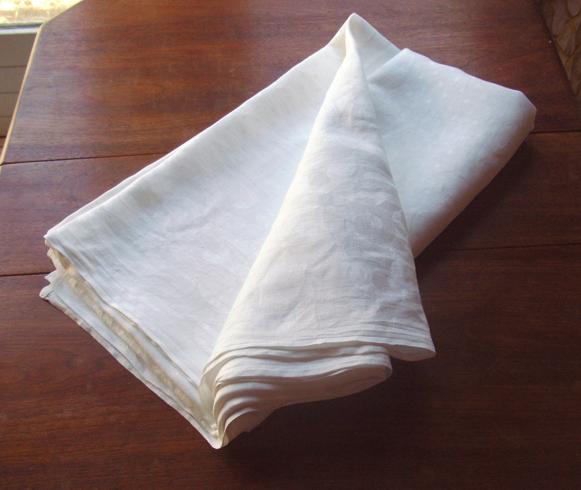 1920s/30s Lovely, Large Original,antique, Quality LINEN DAMASK ...