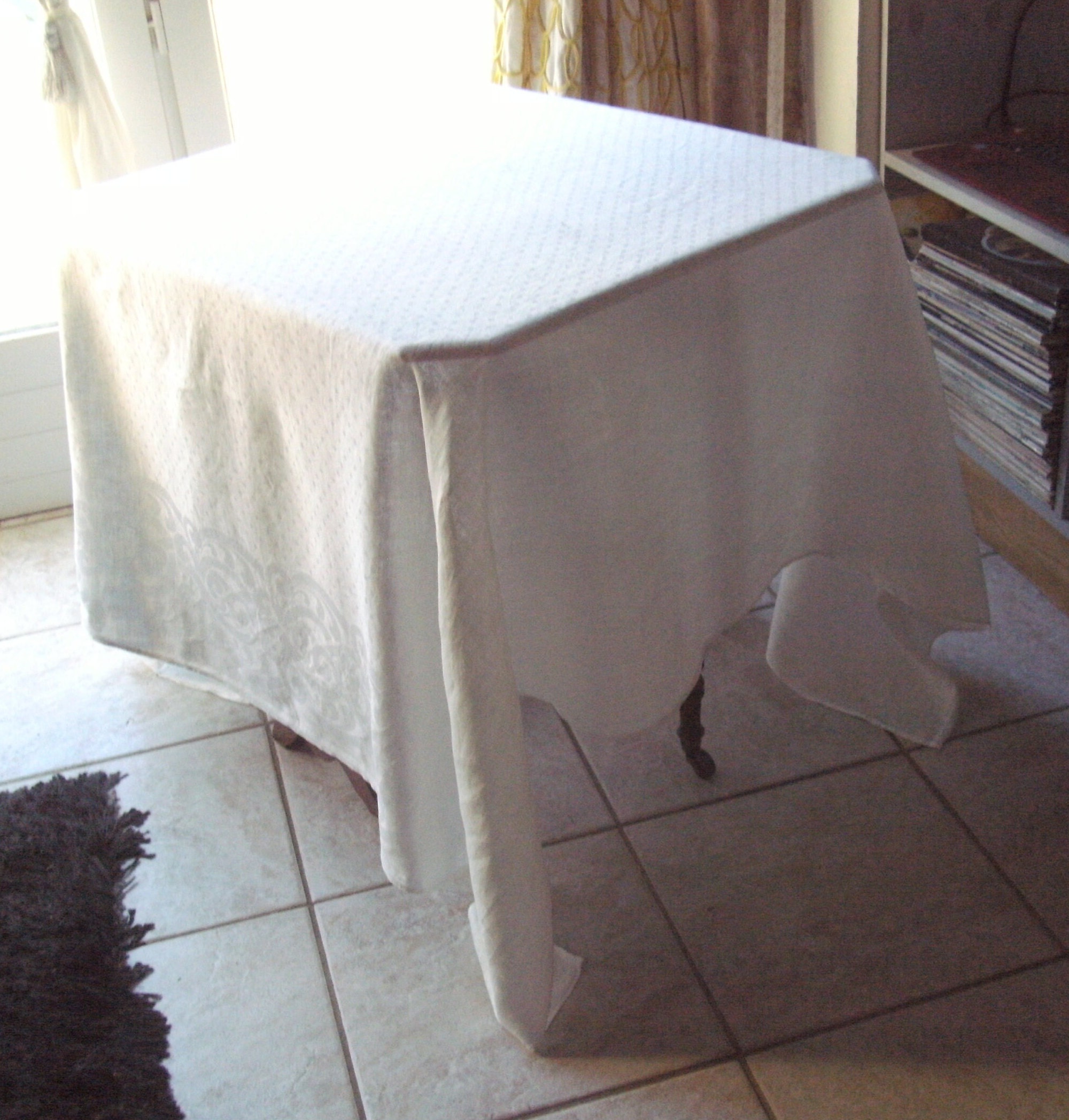 1920s/30s Lovely, Large Original,antique, Quality LINEN DAMASK ...