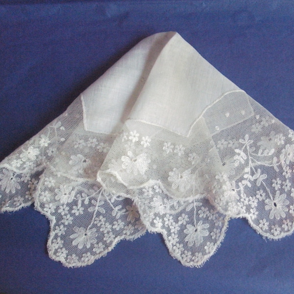 Antique Lace Handkerchief - Etsy