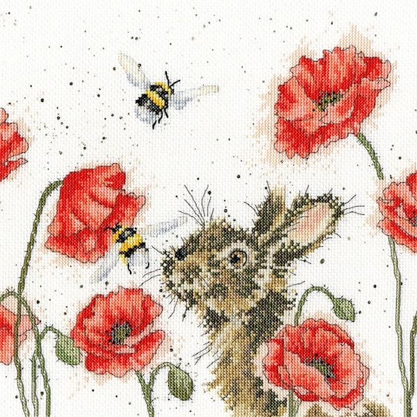 Poppy Cross Stitch - Etsy UK