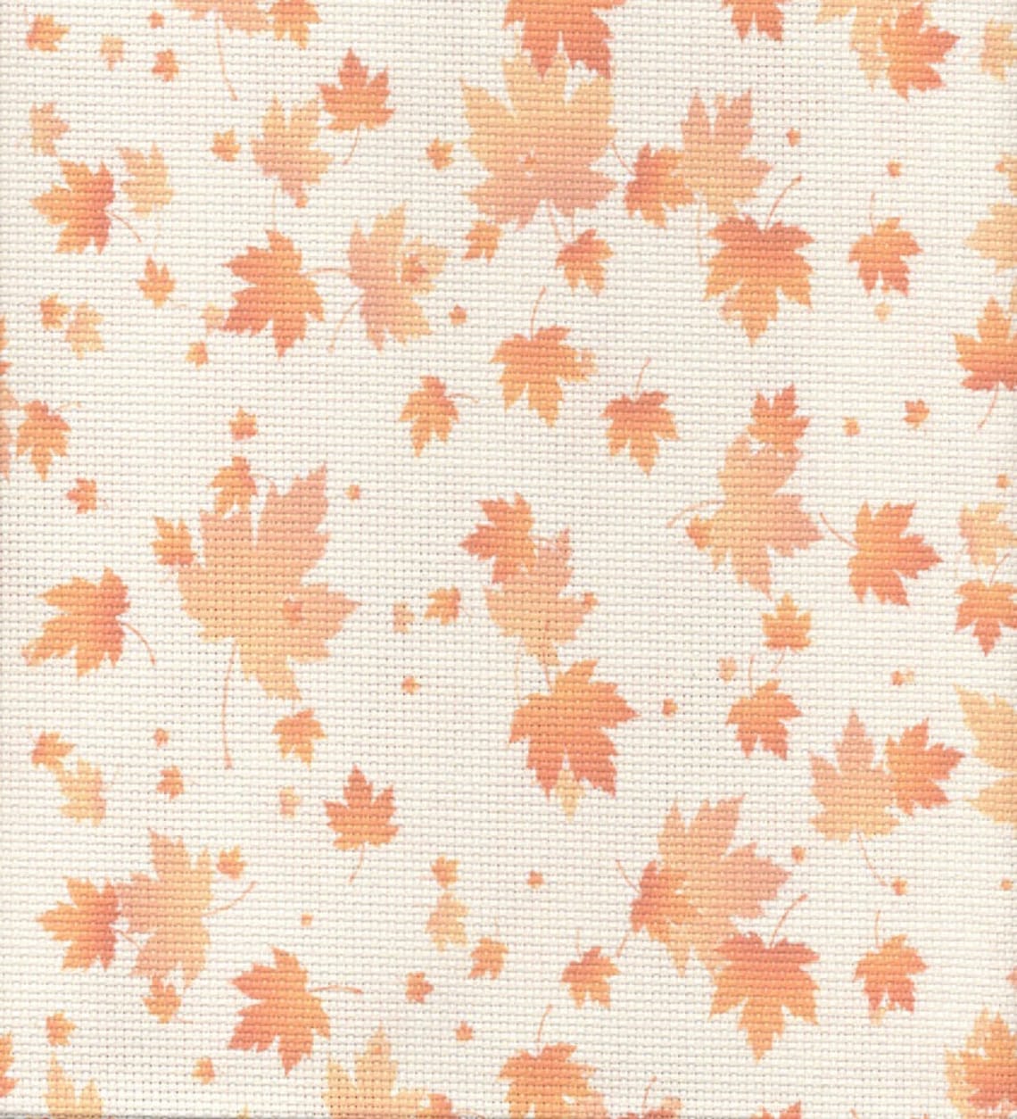 Fabric Flair - Autumn Leaves 16 Count Aida. Piece Approx 45 X 50cm - Etsy