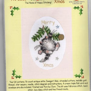 Bothy Threads XMAS40 Swing Into Xmas Cat Cross Stitch Kit by Margaret ...