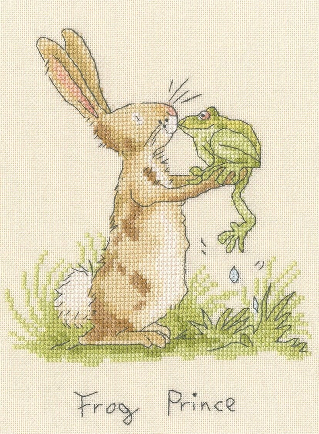 Bothy Threads XAJ25 Frog Prince - Bunny Cross Stitch Kit by Anita Jeram ...