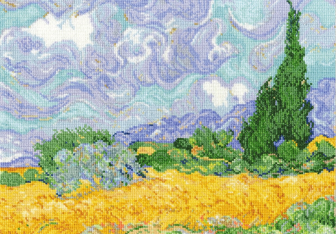 DMC BL1067/17 Van Gogh - A Wheatfield, With Cypresses - the National ...