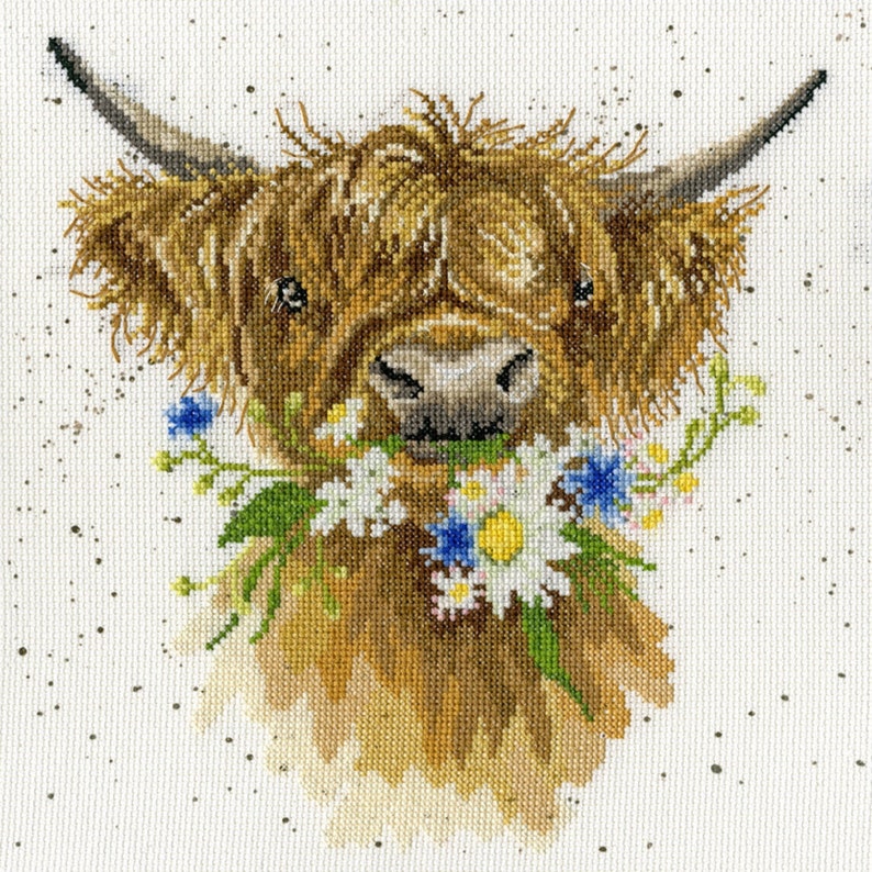 Bothy Threads XHD42 Wrendale Designs Daisy Coo Counted Cross Stitch Kit ...