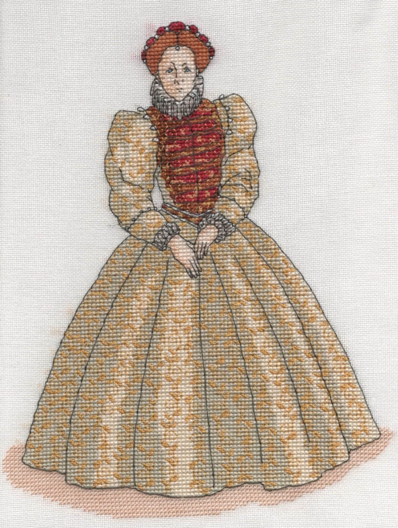 KL176 Queen Elizabeth I Counted Cross Stitch Kit Designed by - Etsy UK