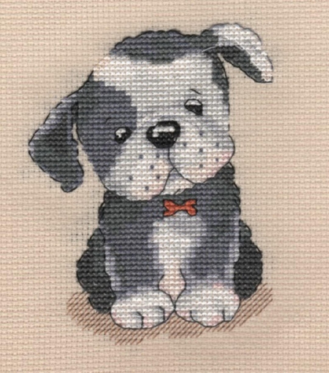 KL88 Bruce! Puppy Counted Cross Stitch Kit - Etsy