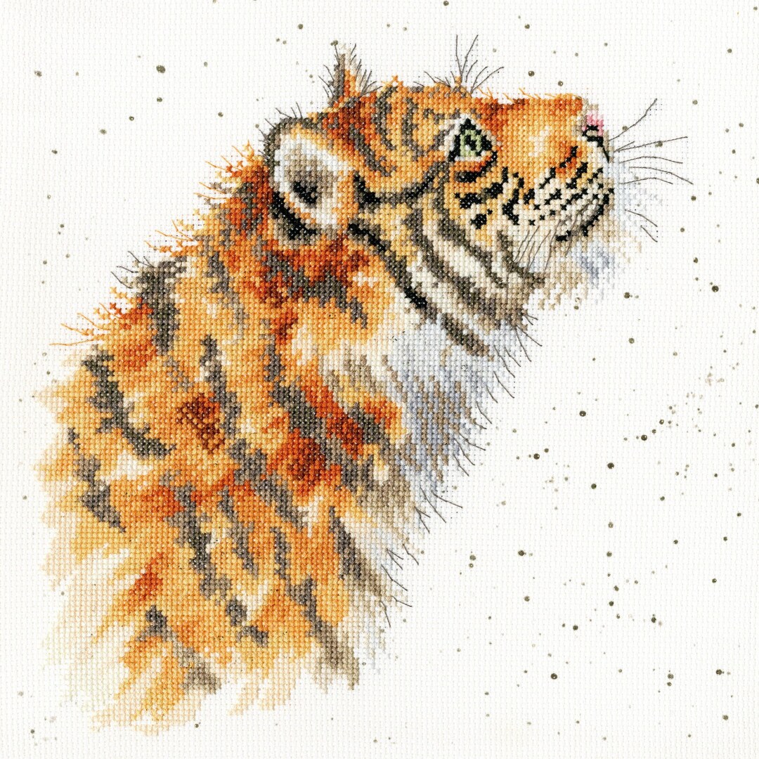 Bothy Threads XHD58 Moongazer - Tiger Cross Stitch Kit by Hannah Dale ...