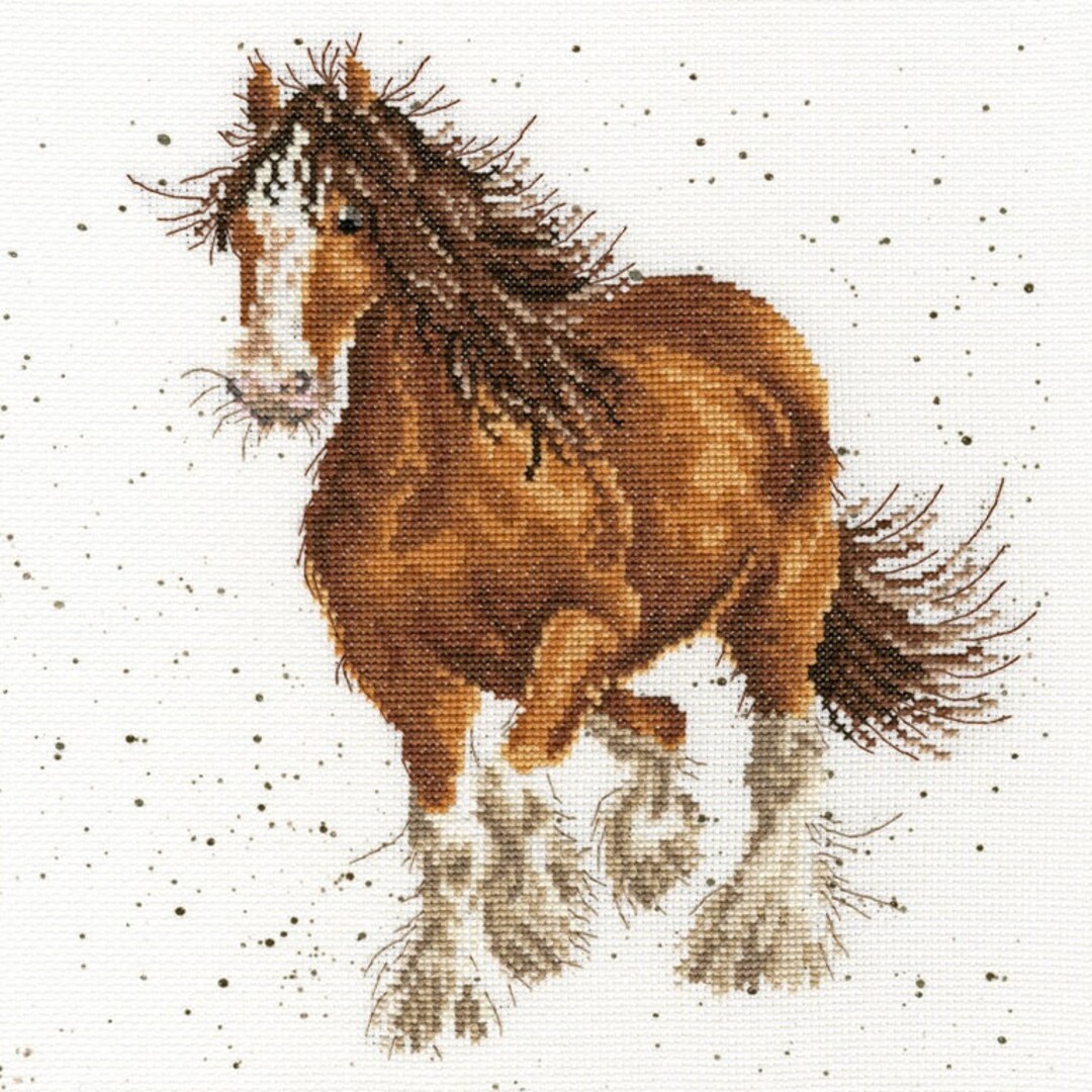 Bothy Threads XHD43 Wrendale Designs Feathers - Horse Cross Stitch Kit ...