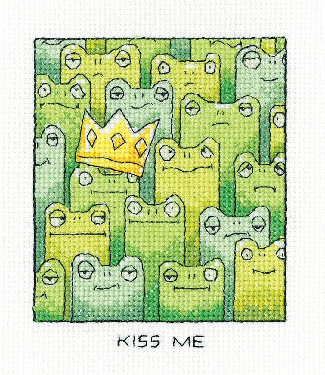 Heritage Crafts - Simply Heritage - Kiss Me - Frogs Cross Stitch Kit by ...