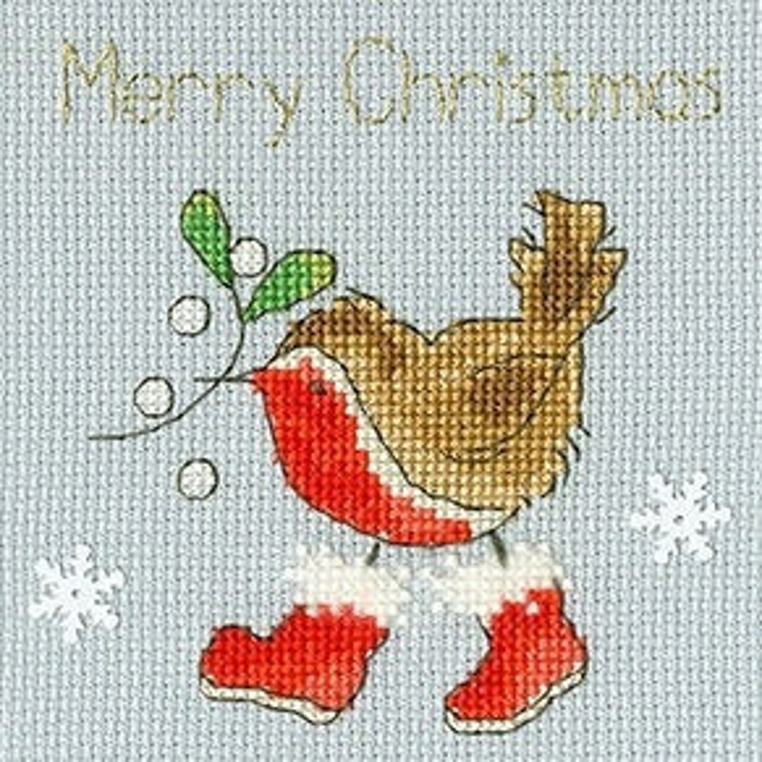 Bothy Threads XMAS31 Step Into Christmas - Robin Cross Stitch Kit by ...
