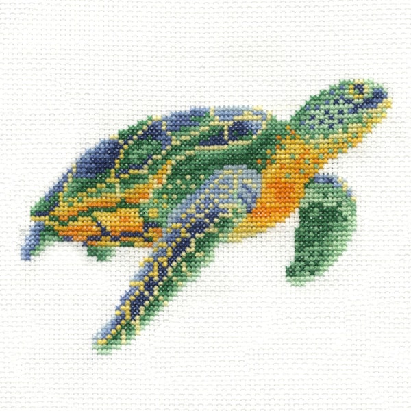 Turtle Cross Stitch - Etsy