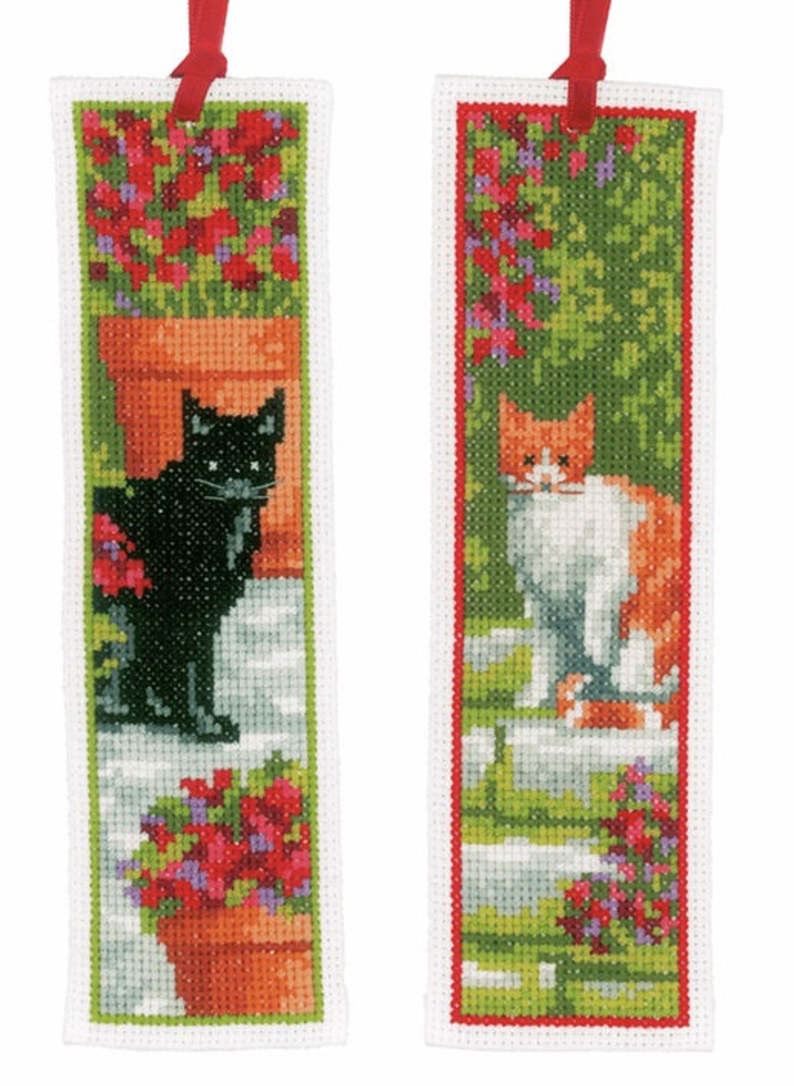 Vervaco Cats Cross Stitch Bookmarks Kit Set of 2 Designs - Etsy