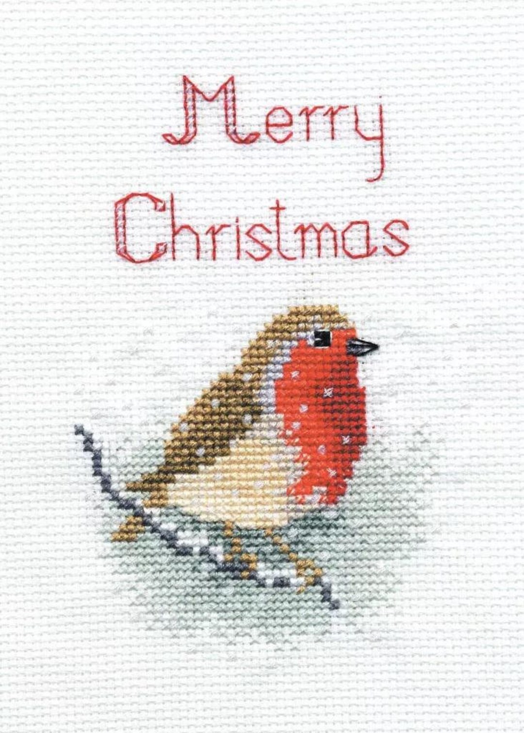 Bothy Threads Derwentwater Snow Robin Counted Cross Stitch Christmas ...