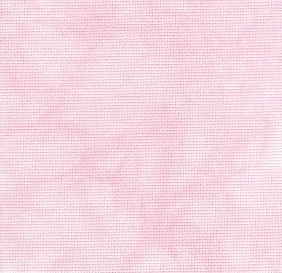 Fabric Fabric Flair Sorbet HDP Pink 14 count Aida from the Hand Dyed ...