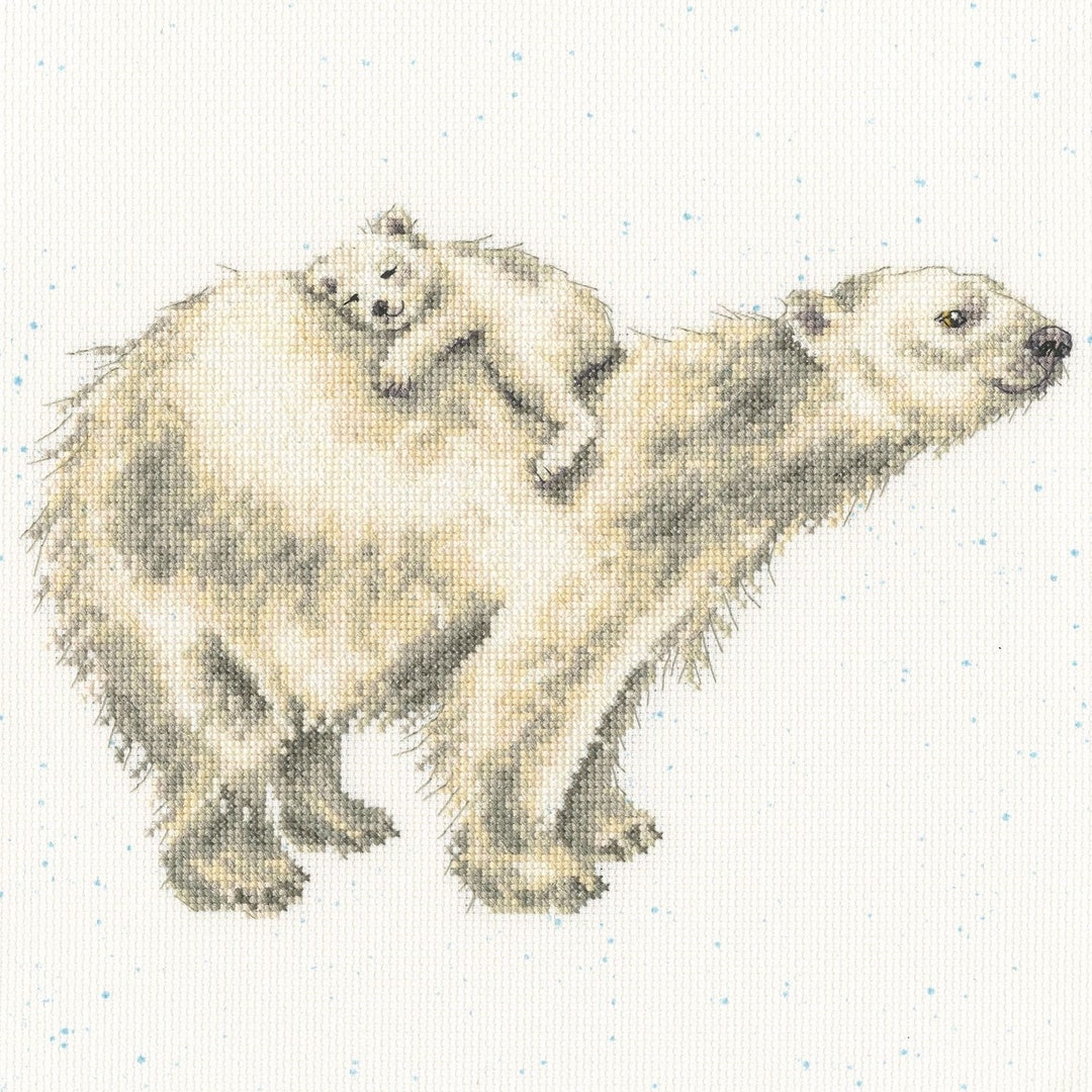 Bothy Threads XHD111 Wrendale Designs Snow Baby - Polar Bears Counted ...