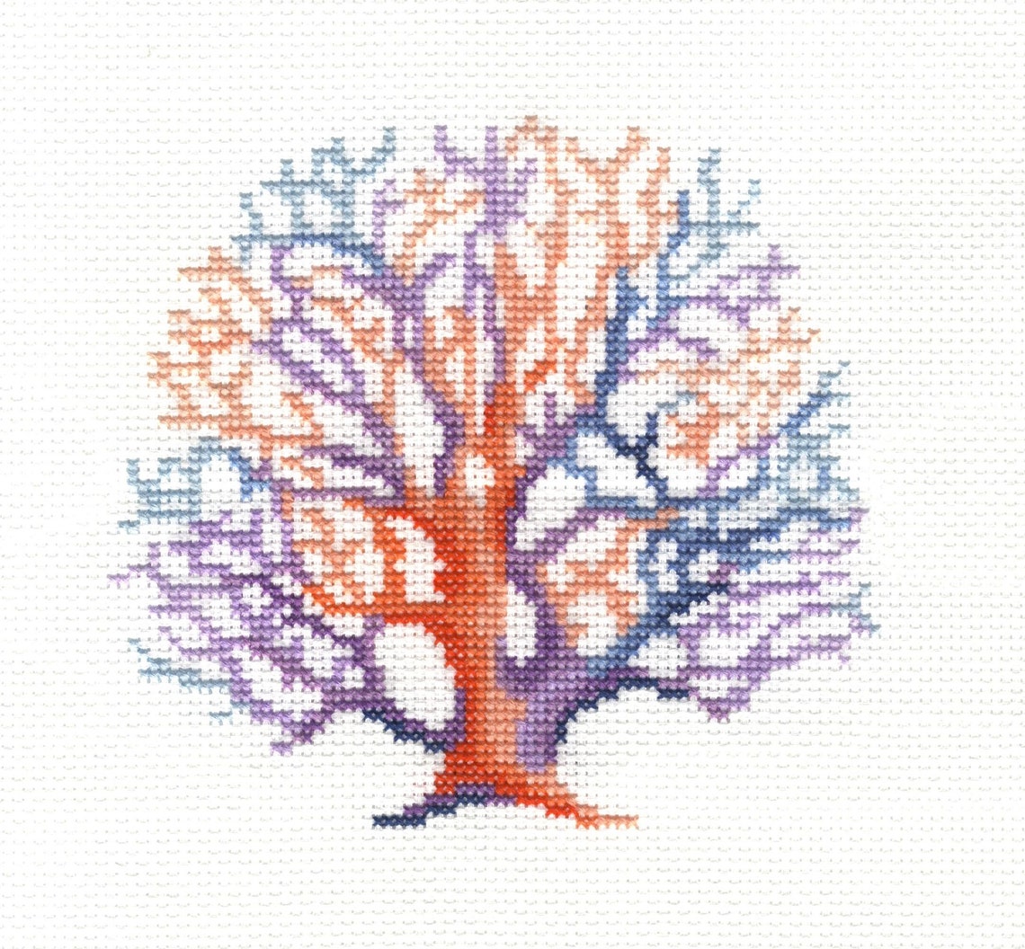 DMC BK1871 Living Coral Cross Stitch Kit With Wooden - Etsy