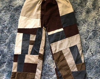 Patchwork pants | Etsy