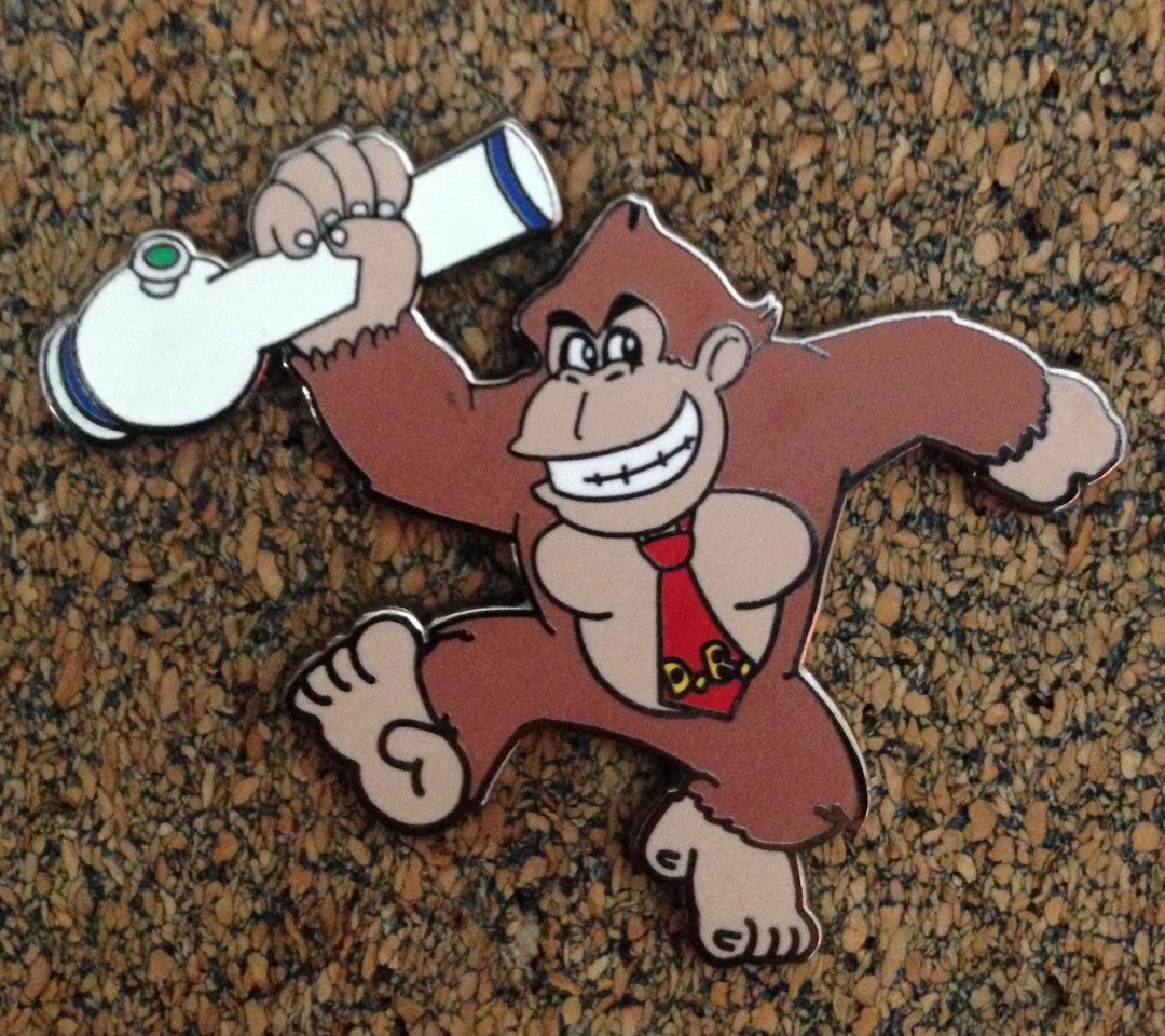 Donkey Bong Hat Pin, Lapel Pin, Mario, Kong, - Etsy