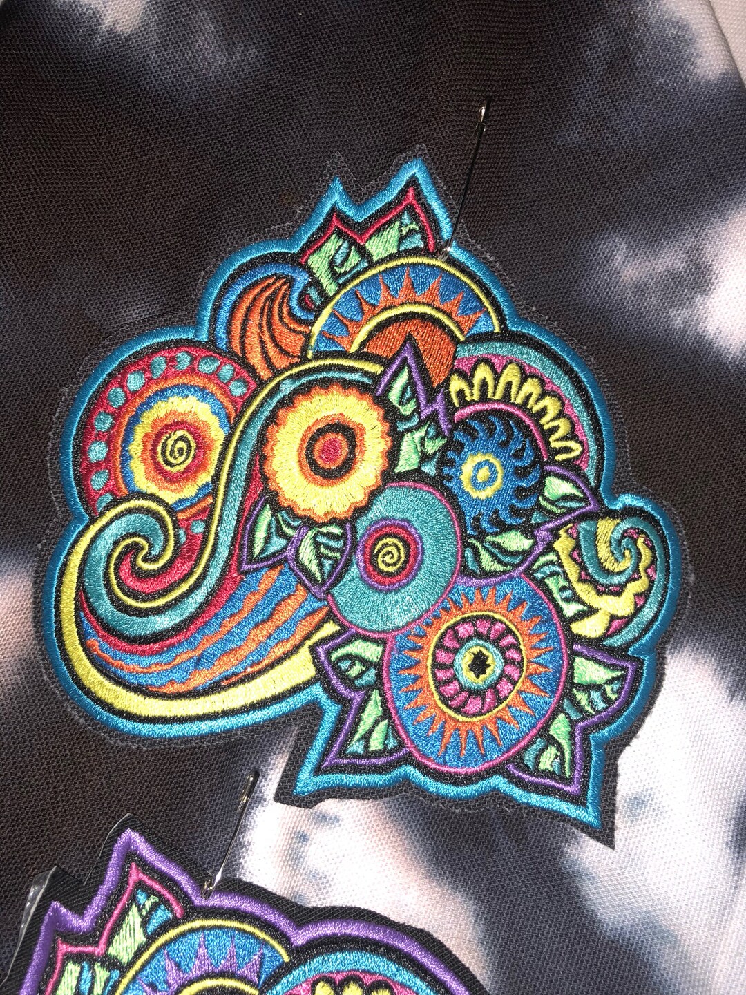 Paisley arremolinar hierro en parche - Etsy España