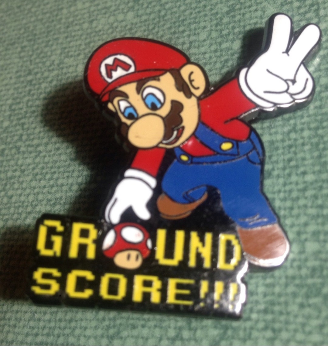 Regular Ground Score Mario Hat Pin - Etsy